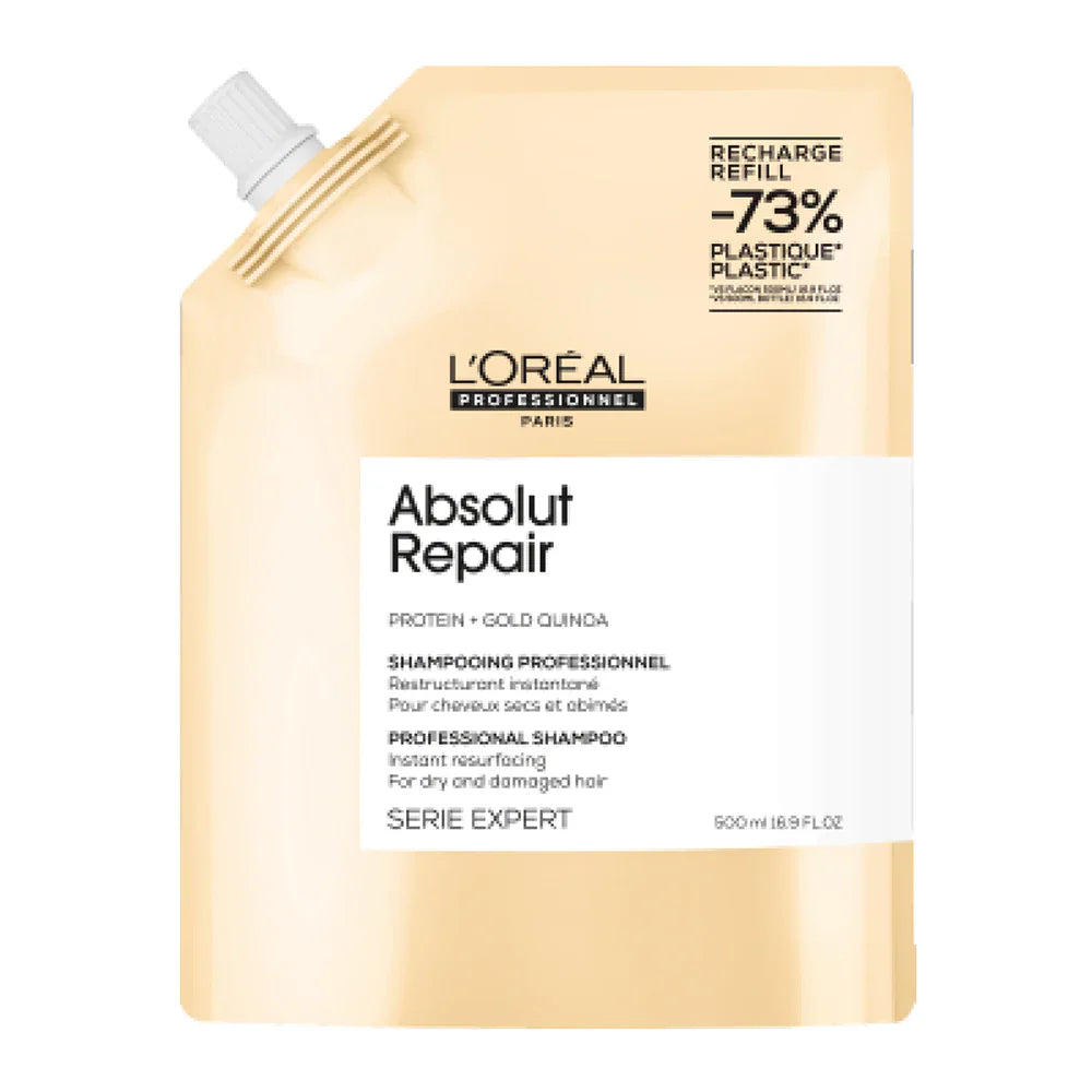 L'Oreal Absolut Repair Shampoo 500ml Refill Pouch – Discount Salon Supplies